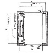 Alliance Elevator - HOISTWAY SIZE REQUIREMENTS